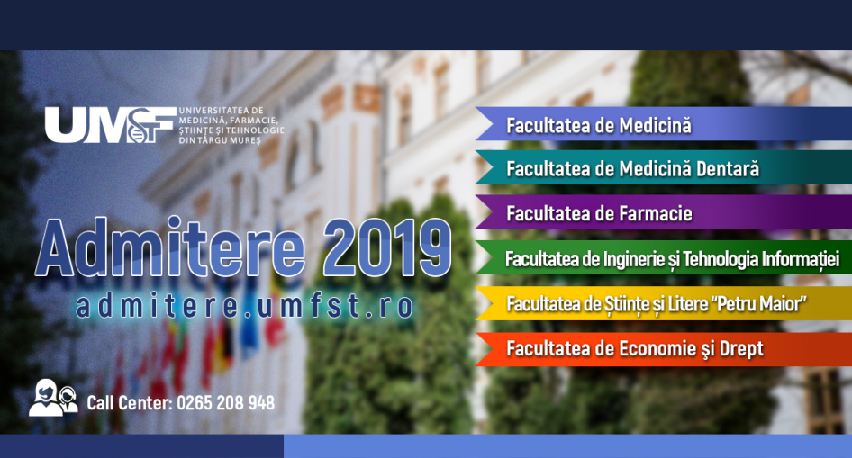 Admitere UMFST Targu Mures 2019 – Blogul Studentului