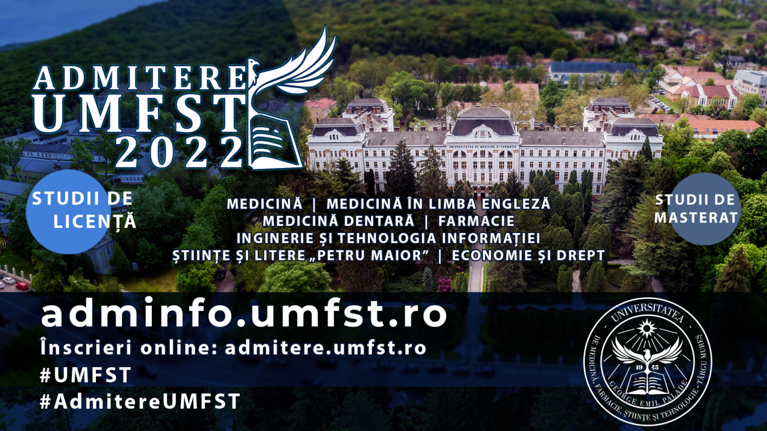Admitere UMFST, studii de licență și masterat, sesiunea iulie 2022 ...