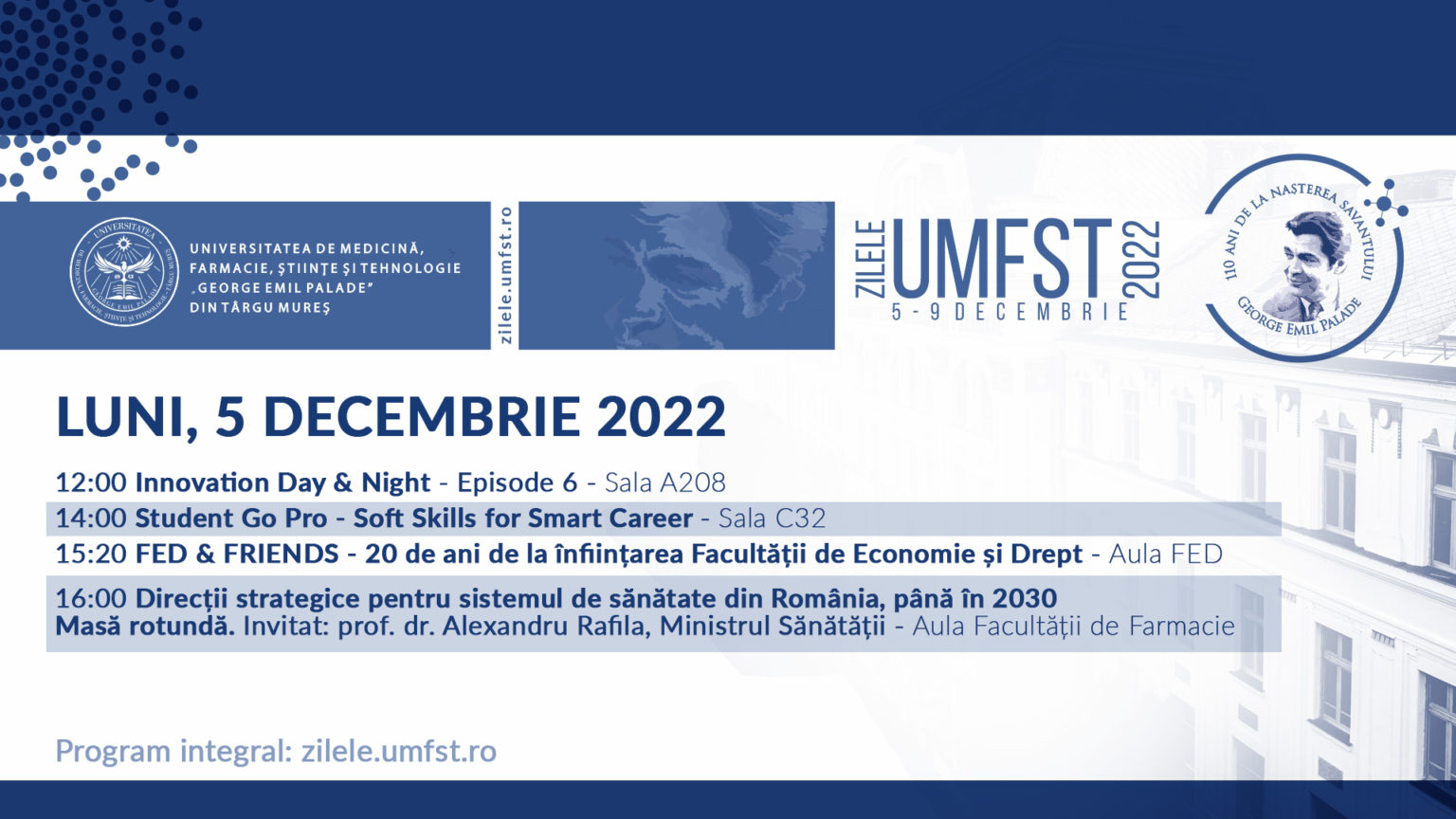 Zilele UMFST – 5 decembrie 2022 – Blogul Studentului